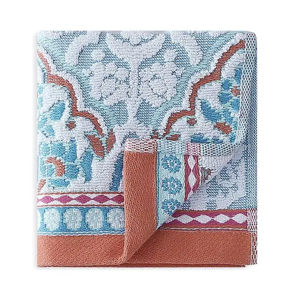 JOHN ROBSHAW Sheetal Wash Cloth - Turquoise
