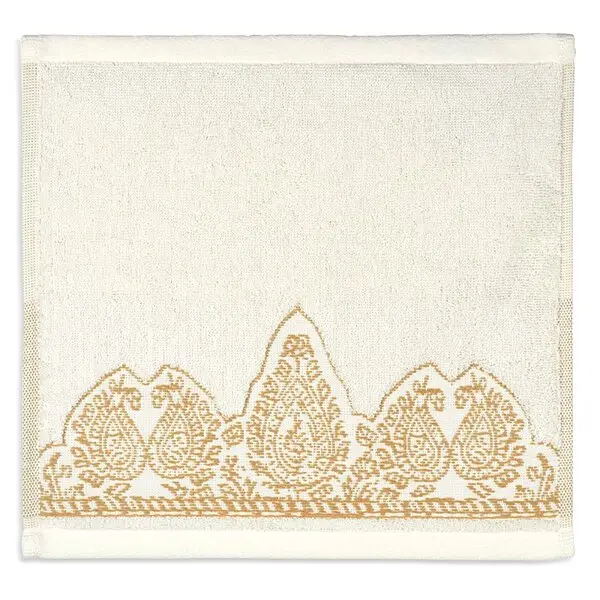 JOHN ROBSHAW Nadir Wash Cloth - Pearl White/gold