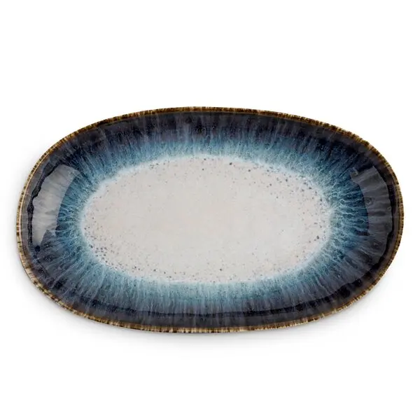 CARMEL CERAMICA Cypress Grove Oval Tray