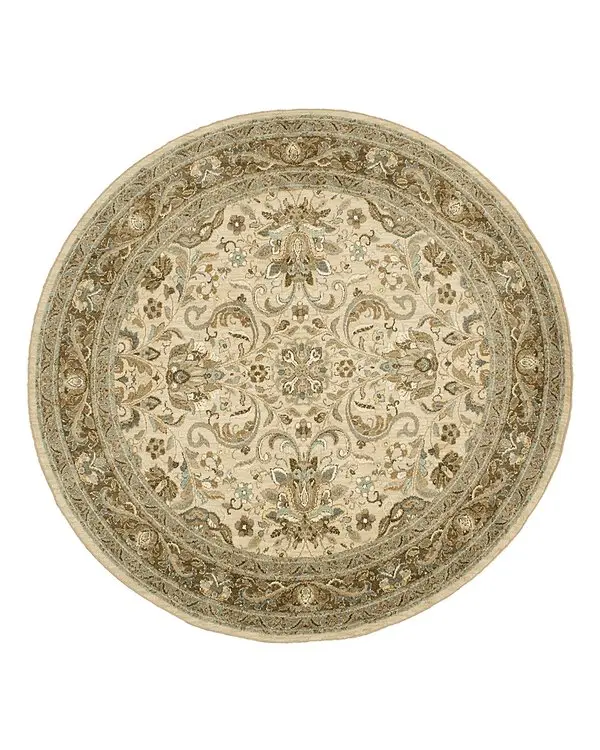 KARASTAN Euphoria Newbridge Round Rug, 8' X 8 - Sandstone