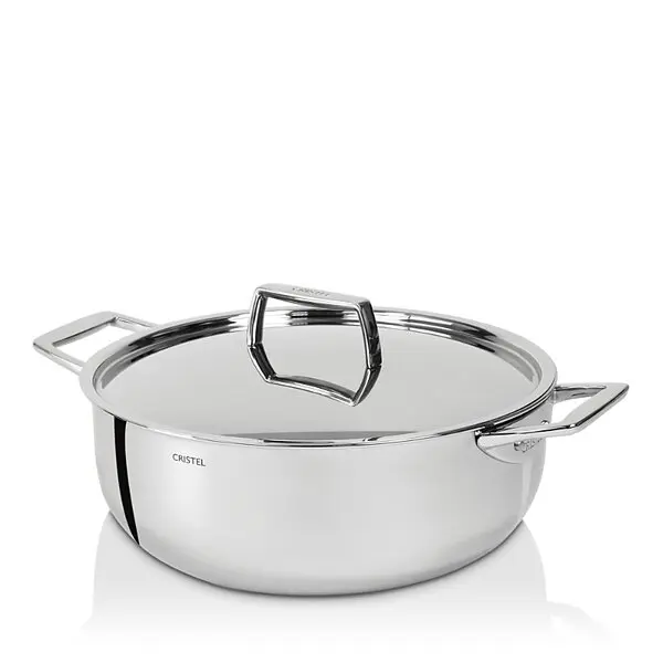 CRISTEL Castel Pro Ultraply 6 Qt. Stewpan - Silver