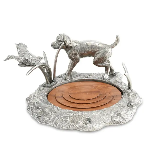 VAGABOND HOUSE Labrador & Duck Wine Coaster