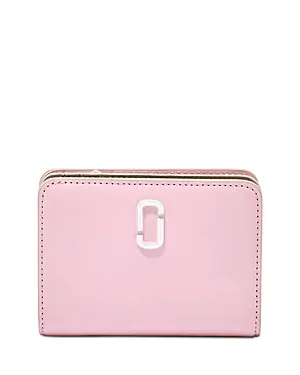 Marc Jacobs The J Marc Mini Compact Wallet - Bubblegum/Nickel ...