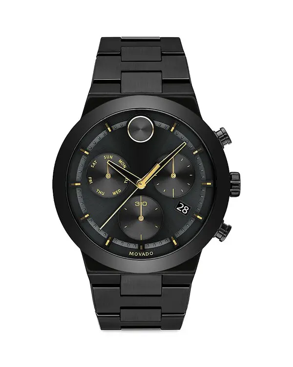 Movado Bold Fusion Chronograph, 44.5mm - Black/black