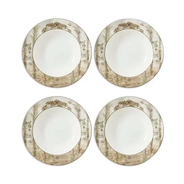 SPODE Kit Kemp Tall Trees Pasta Bowl, Set Of 4