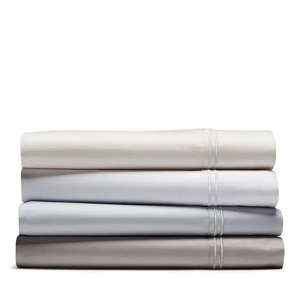 HUDSON PARK COLLECTION 800tc Egyptian Sateen Flat Sheet, Queen Exclusive - Cloud