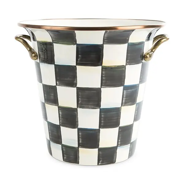 MACKENZIE-CHILDS Courtly Check Enamel Wine Cooler - No Color