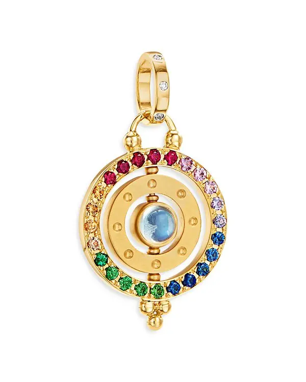 Temple St. Clair 18k Yellow Gold Celestial Multi Gemstone Pendant