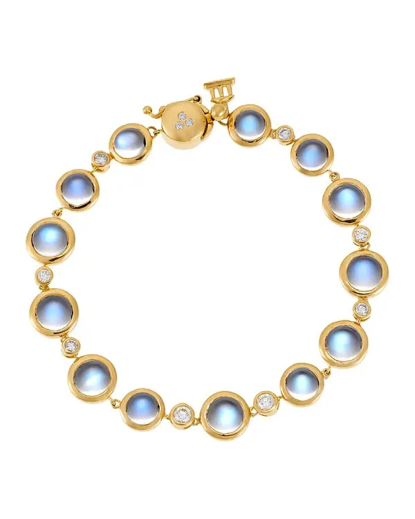 Temple St. Clair 18k Yellow Gold Bracelet With Moonstone And Diamond
