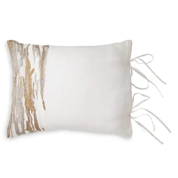 Donna Karan New York Seduction Collection Sheer Embroidered & Beaded Decorative Pillow, 16 X 20