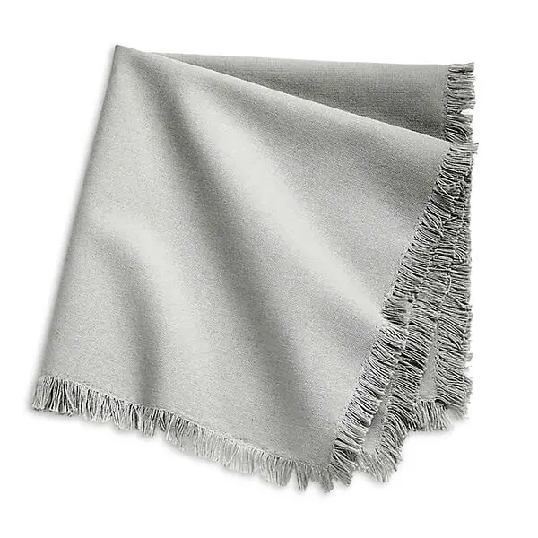 AMAN IMPORTS Fringed Napkin Exclusive - Silver Grey