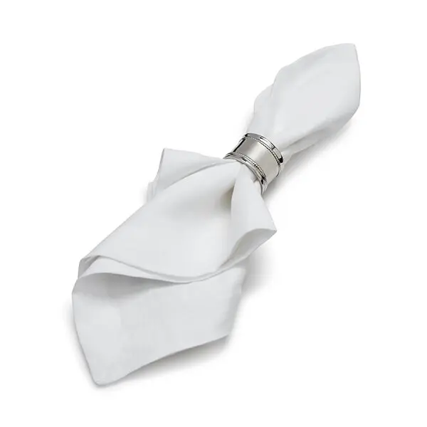 AMAN IMPORTS Brass Napkin Ring Exclusive - Shiny Silver