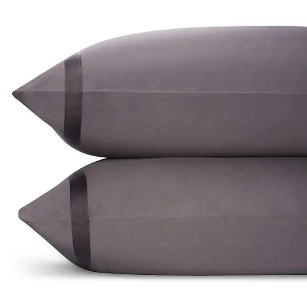 MATOUK Nocturne Sateen King Pillowcase, Pair - Charcoal