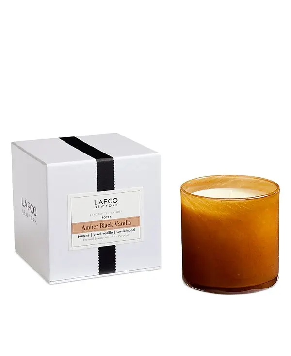 LAFCO Amber Black Vanilla Signature Candle, 15.5 Oz - Light Brown