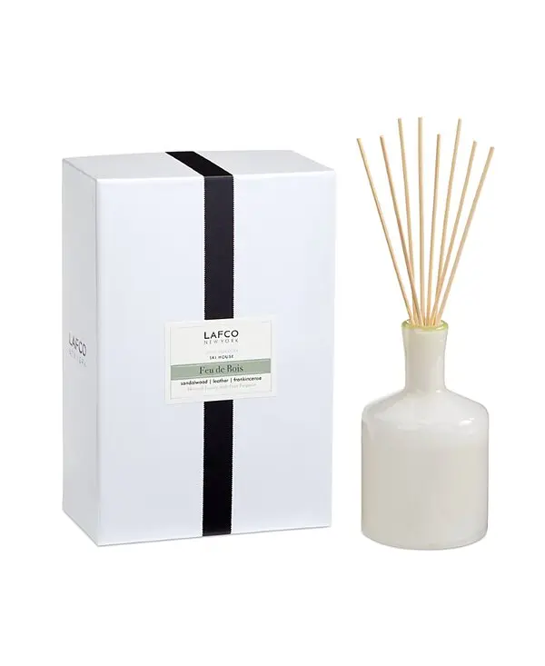LAFCO Feu De Bois Signature Diffuser, 15 Oz - White/gray