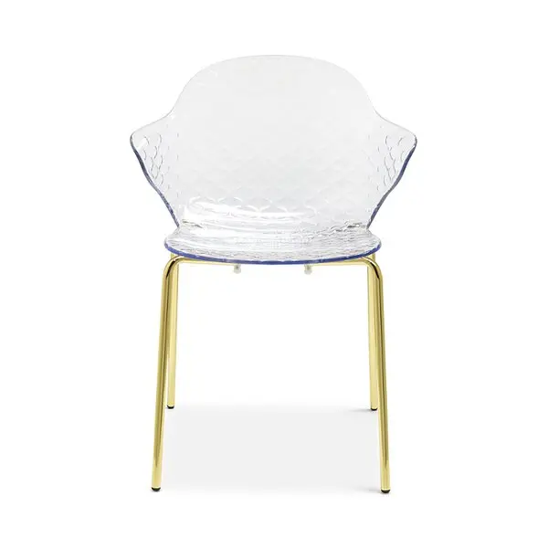 CALLIGARIS St. Tropez Chair - Transparent/polished Brass