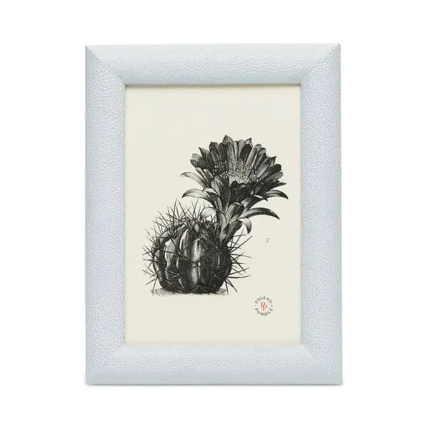 PIGEON AND POODLE Oxford Faux Shagreen Frame, 5 X 7 - Cool Gray