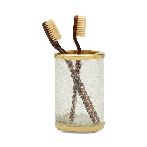 PIGEON AND POODLE Pomaria Brush Holder - Gold