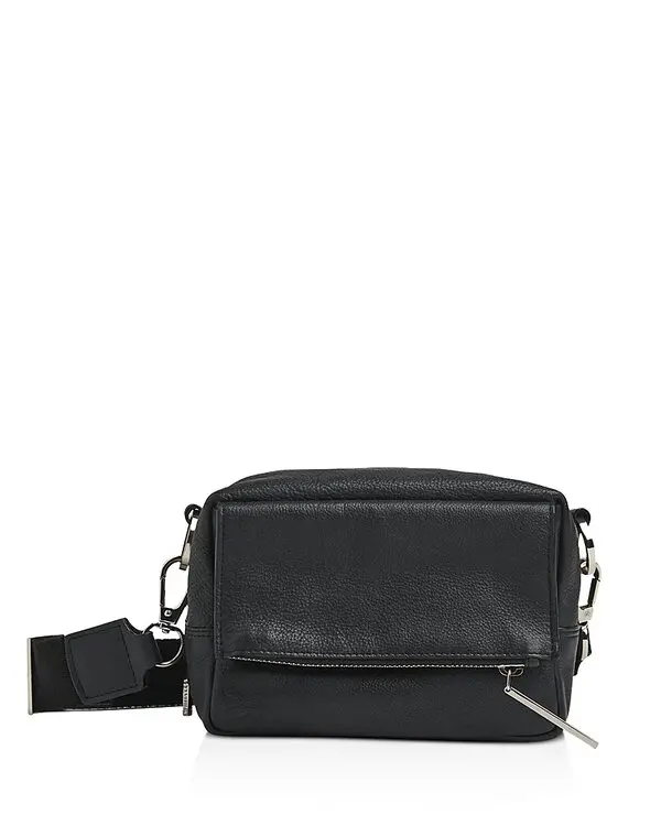 Whistles Bibi Leather Crossbody Bag - Black