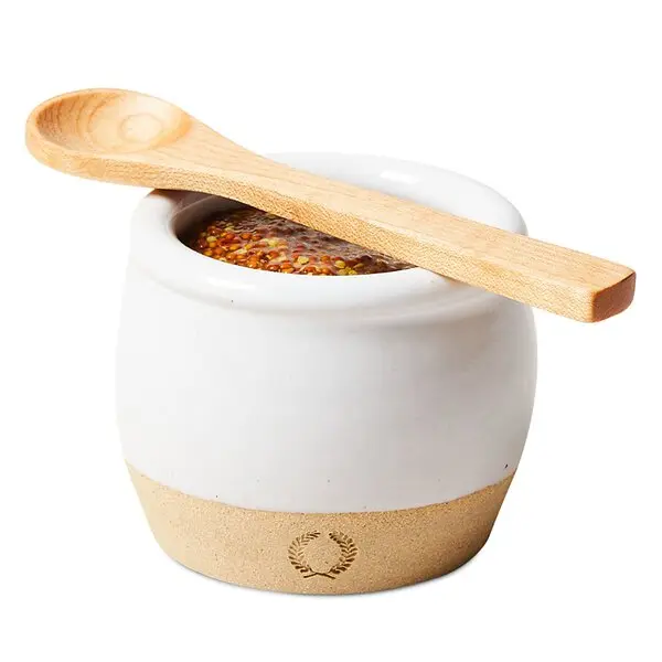FARMHOUSE POTTERY Pickle Pot With Spoon
