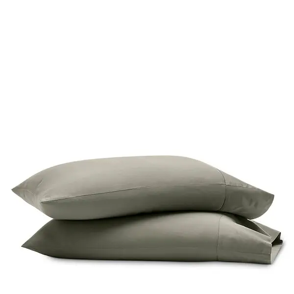 BOLL & BRANCH Signature Organic Cotton Hemmed Pillowcase Set, King - Juniper