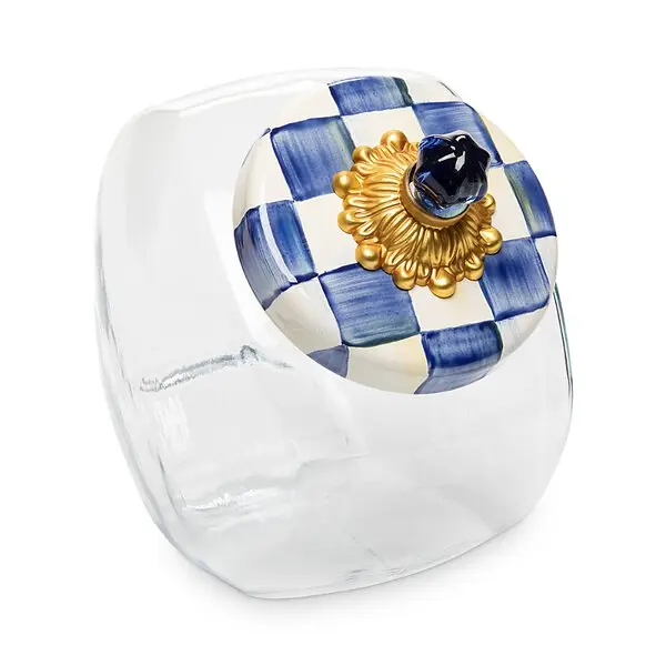 MACKENZIE-CHILDS Royal Check Sweets Jar
