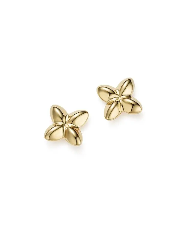 Bloomingdale'S 14k Yellow Puffed X Stud Earrings