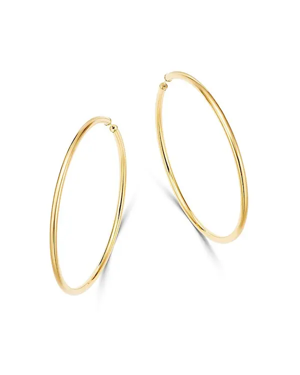 MOON & MEADOW 14k Yellow Endless Large Hoop Earrings