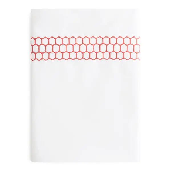 MATOUK Liana Flat Sheet, King - Coral