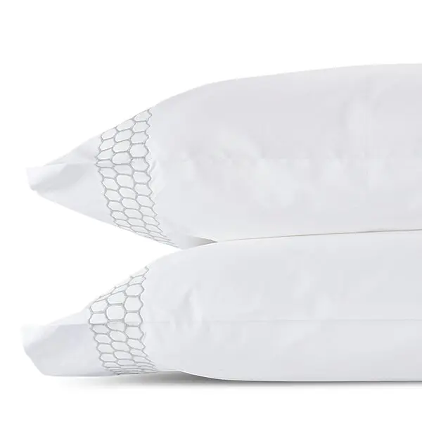 MATOUK Liana Standard Pillowcase, Pair - Silver