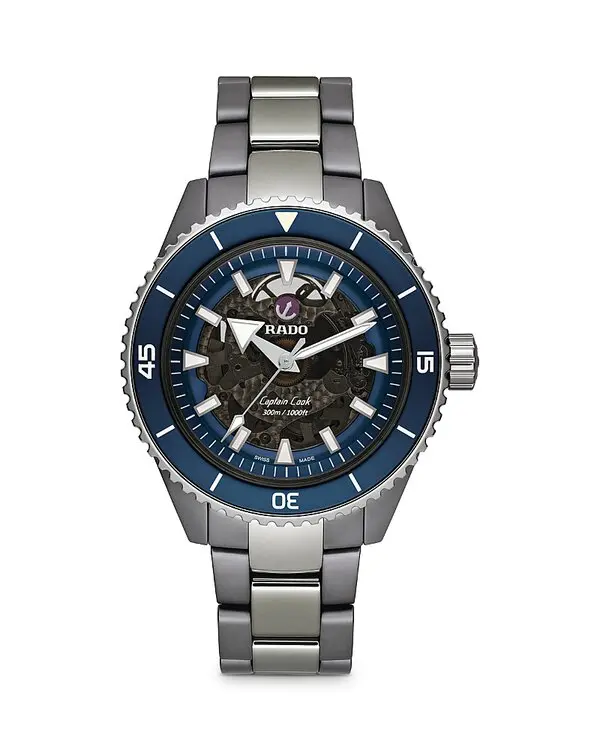 RADO Captain Cook 43mm Watch - Black/silver