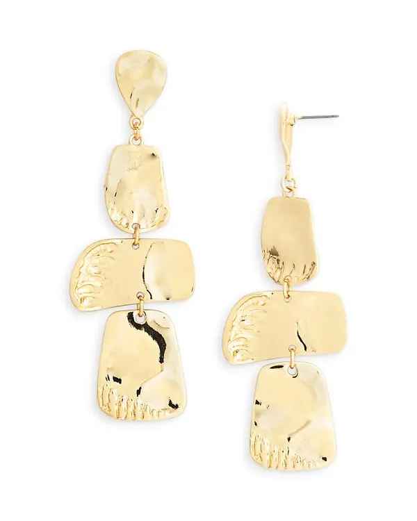 Aqua Sculptural Statement Earrings