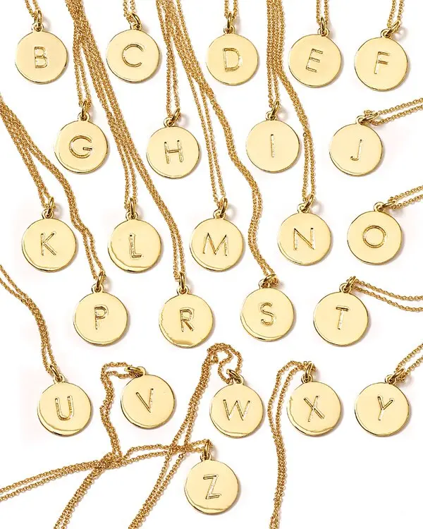Kate Spade New York Initial Pendant Necklace - S/gold