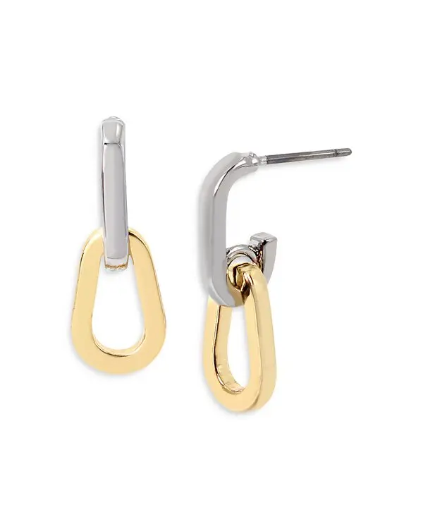 All Saints Carabiner Link Drop Earrings - Gold/silver