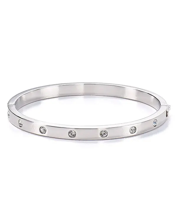 Kate Spade New York Stone Hinge Bangle - Silver
