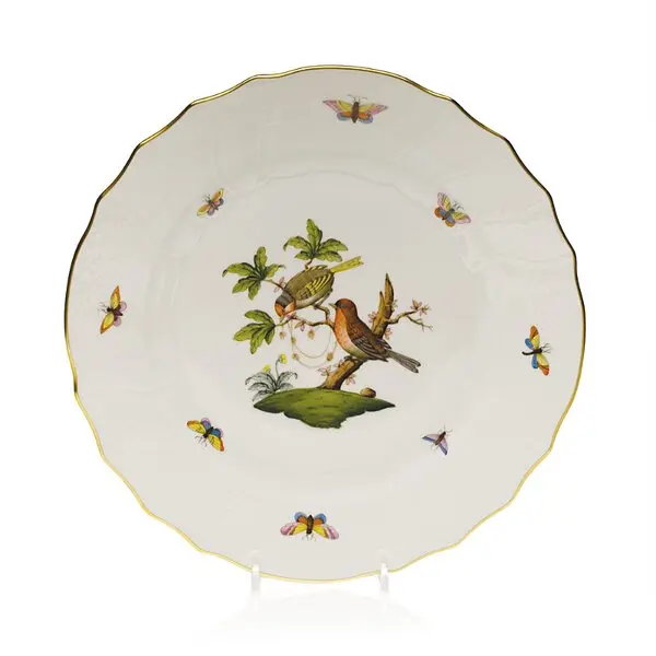 HEREND Rothschild Bird Dinner Plate - Motif