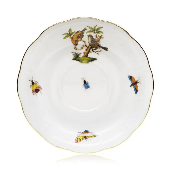 HEREND Rothschild Bird Tea Saucer - Motif