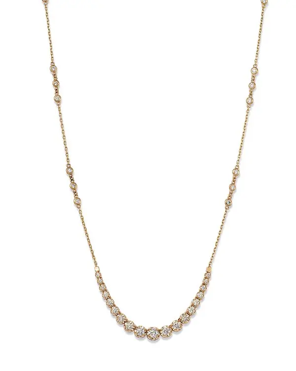 Bloomingdale'S Diamond Graduated Collar Necklace 2.25 Tcw