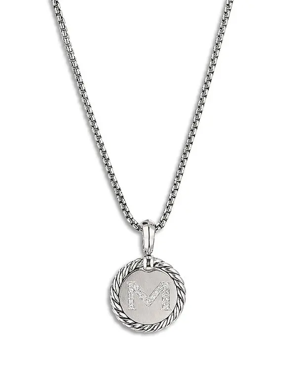 David Yurman Sterling Silver Initial Charm - M