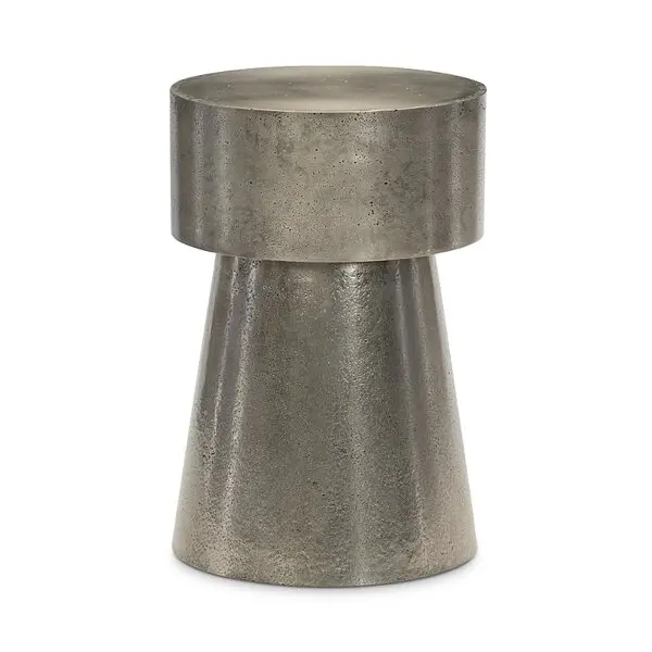 BERNHARDT Linea Metal Round Chairside Table