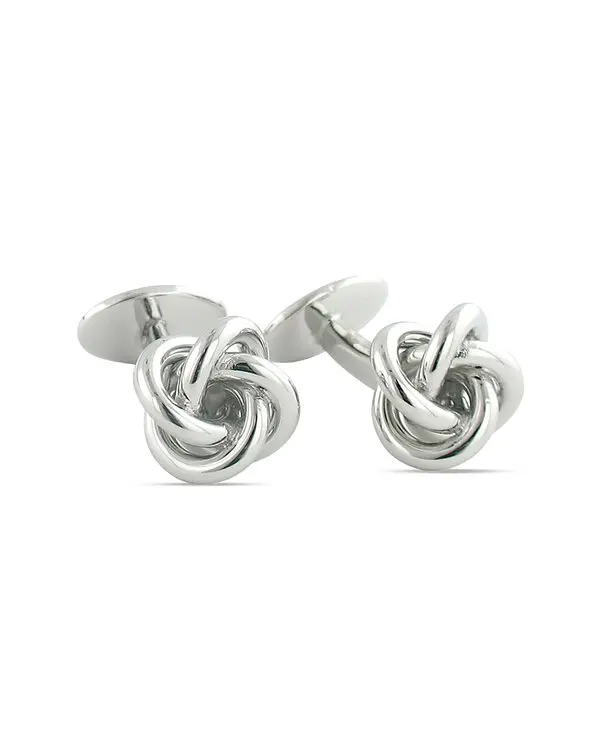 David Donahue Sterling Knot Cufflinks - Silver