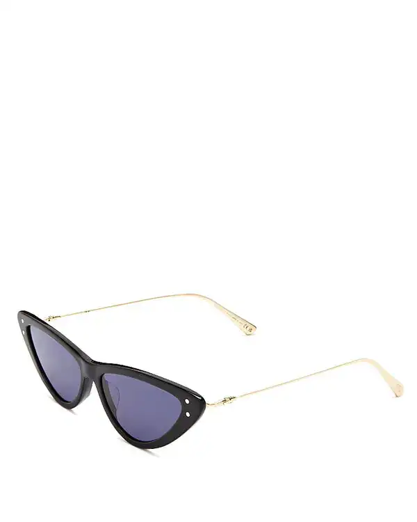 Dior Missdior B4u Cat Eye Sunglasses, 55mm In Black/Blue  display picture 2