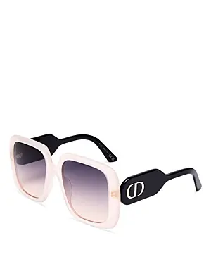 Dior Diorbobby S2u Square Sunglasses, 55mm In Pink/Blue 