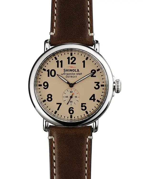Shinola The Runwell Dark Coffee & Cream Dial Watch
