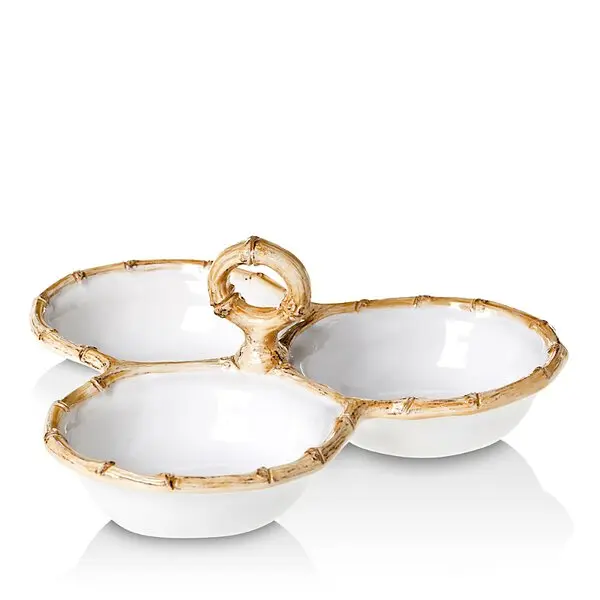 JULISKA Classic Bamboo Cocktail Triple Server