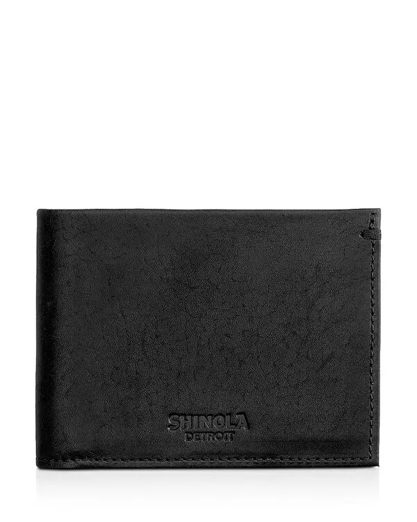 Shinola Slim Bi-fold Wallet - Black