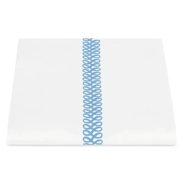 MATOUK Astor Braid Duvet Cover, Full/queen - Sky