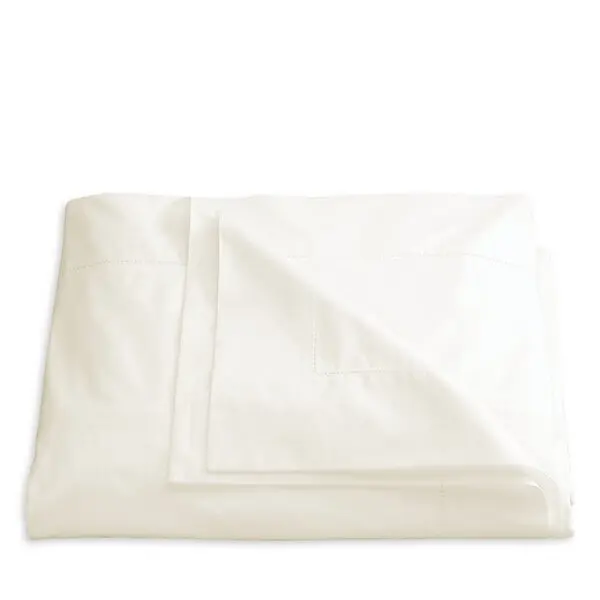 MATOUK Positano Hemstitch Wrinkle-free Duvet Cover, King - Ivory