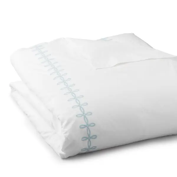 MATOUK Gordian Knot Percale Duvet Cover, King - Blue