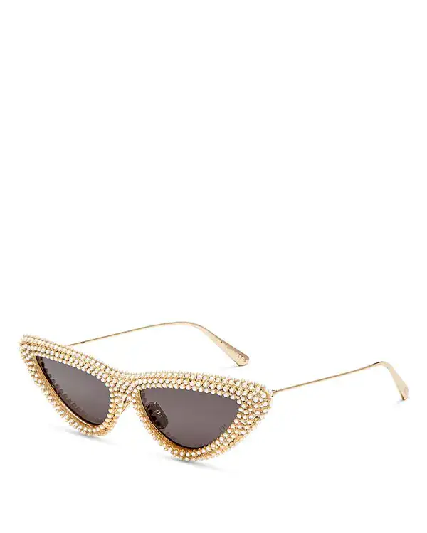 Dior Miss B1u Cat Eye Sunglasses, 55mm Gold/Brown Mirrored Solid
